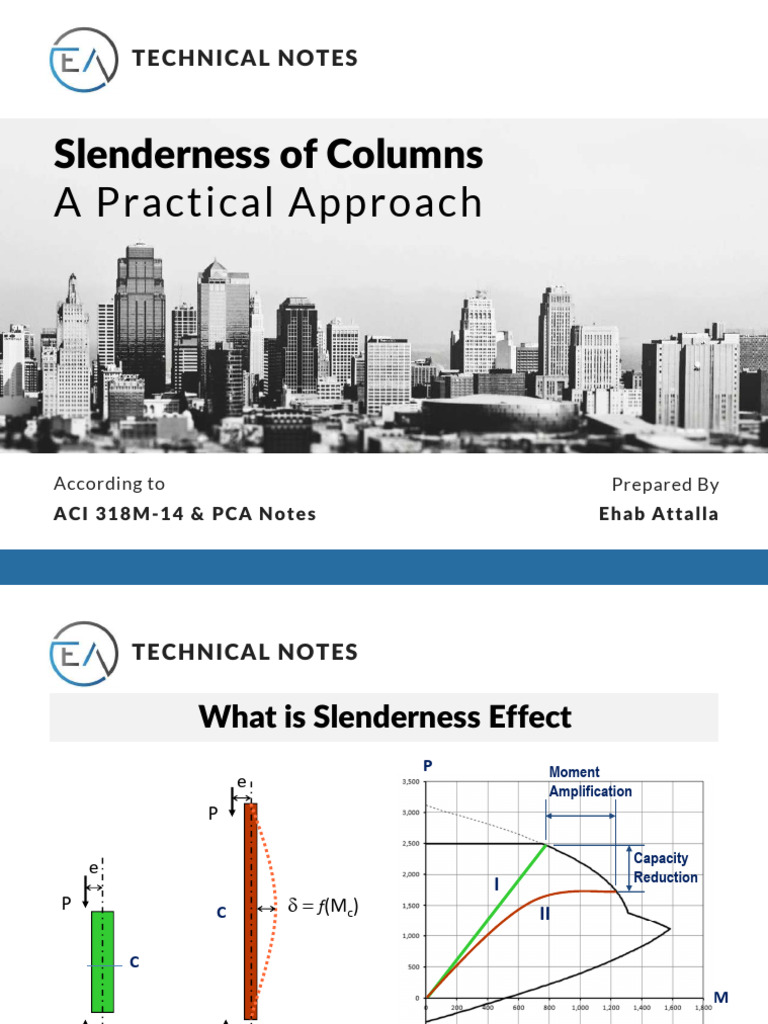 Slenderness of Columns - A Practical Approach | PDF | Buckling | Column