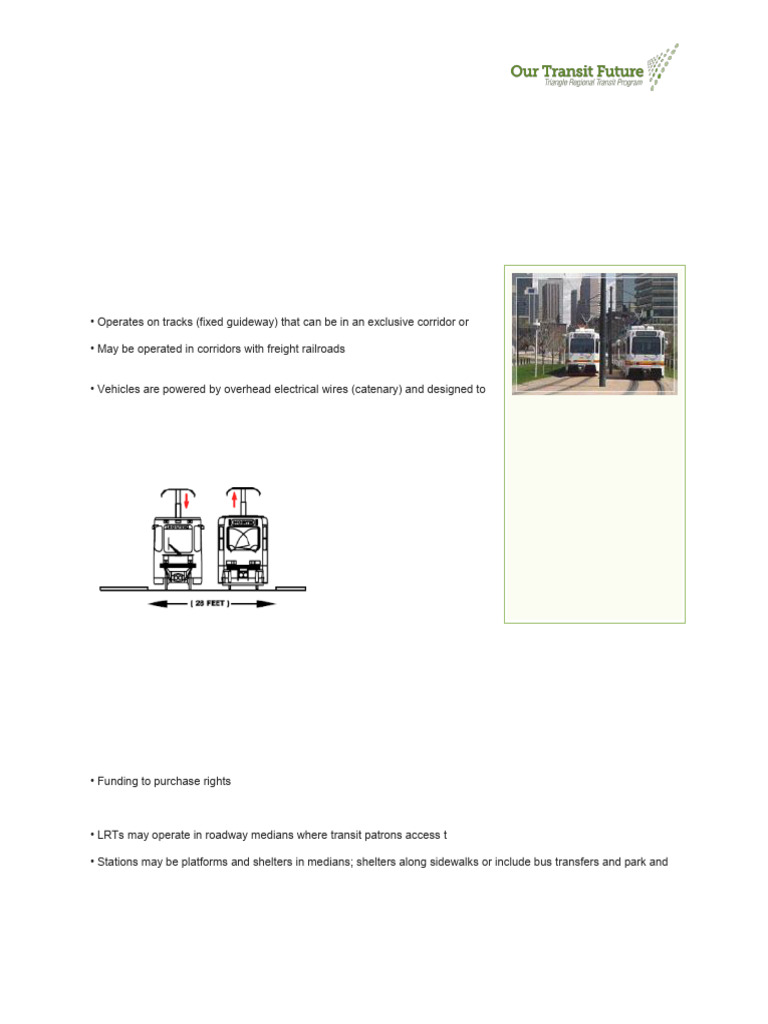 Triangle Transit Technologies Overview | PDF | Light Rail | Rail Transport