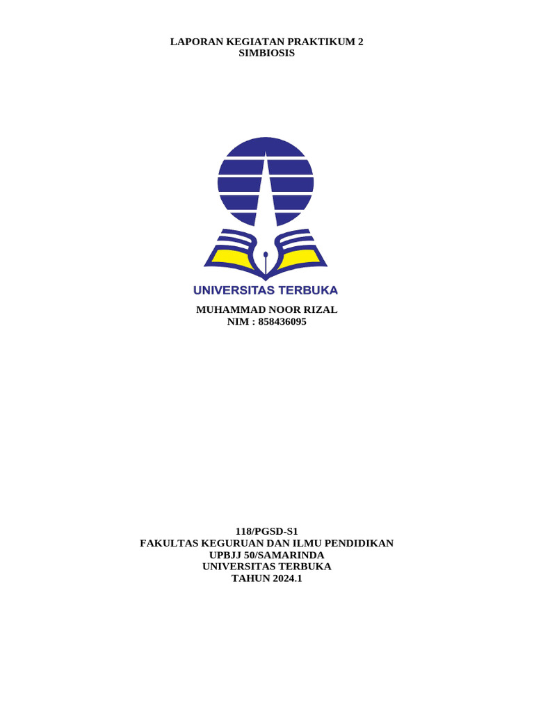 Laporan Praktikum Ipa SD Simbiosis KP 2 | PDF