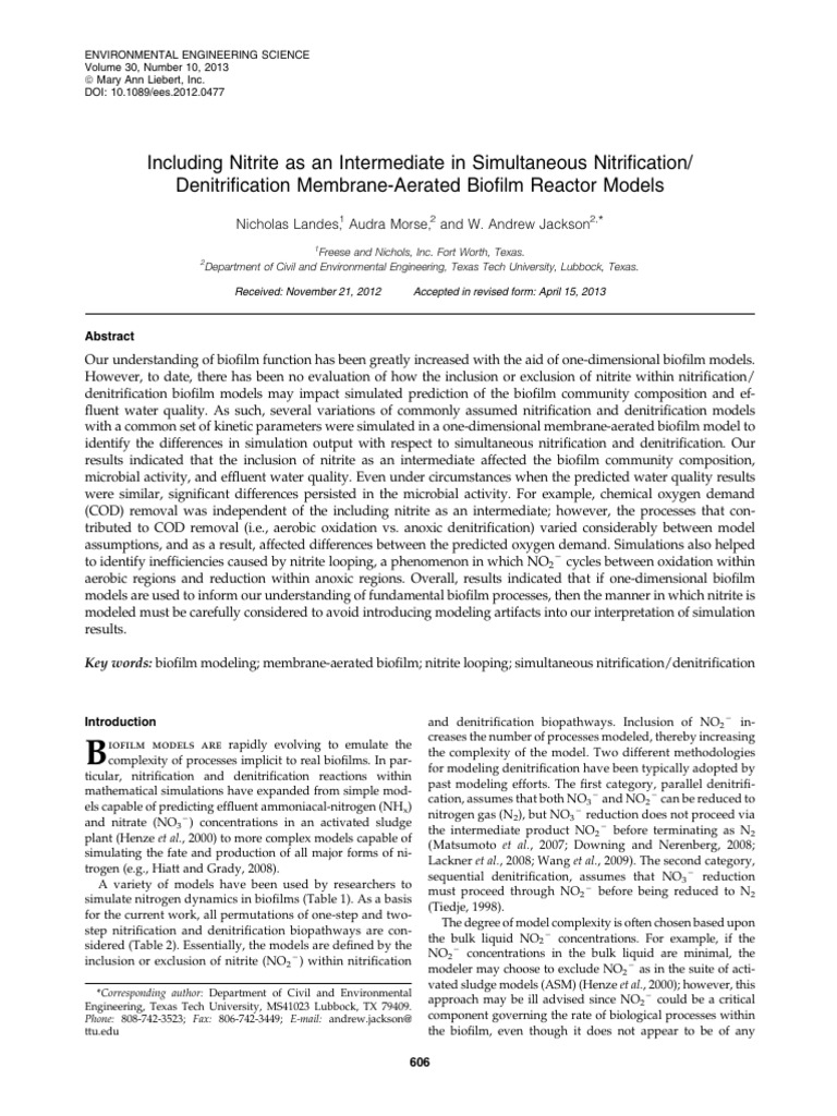 Including Nitrite As An Intermediate in | PDF | Nitrate | Nitrite