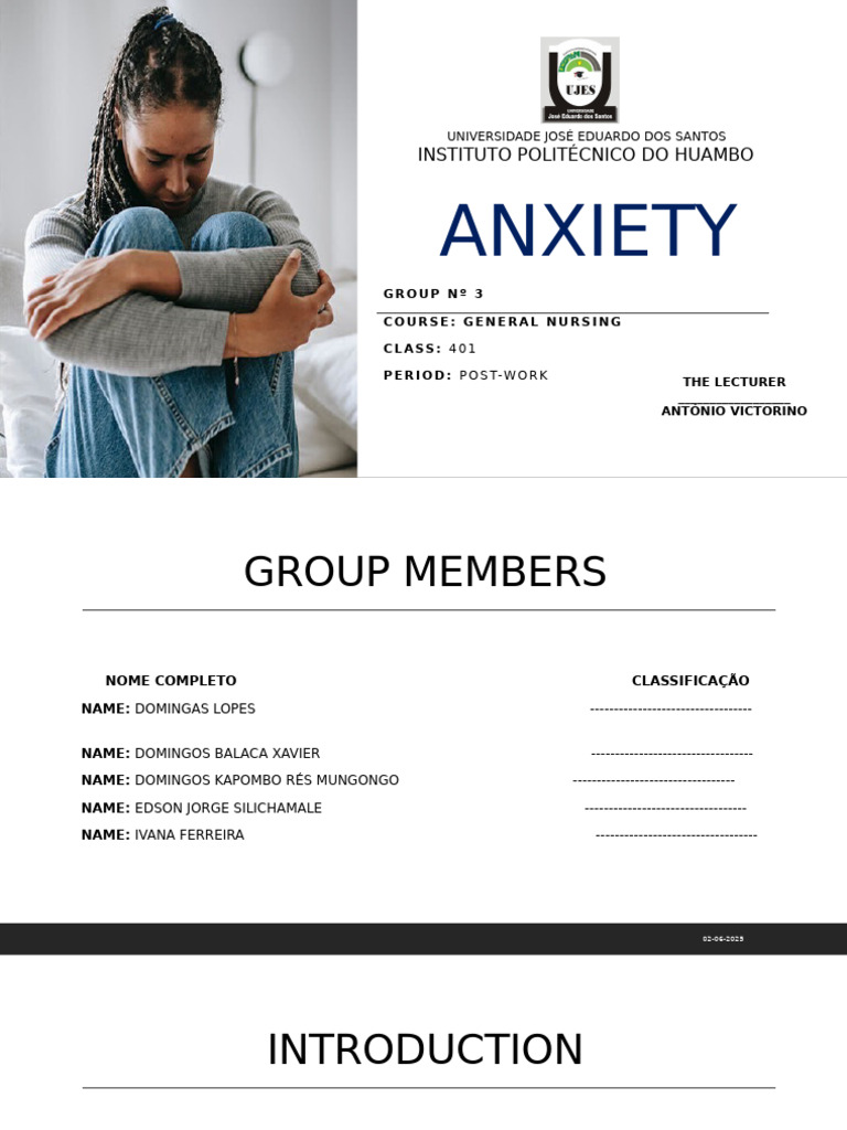 ANXIETY - PPTX 2025 - 080631 | PDF | Anxiety | Anxiety Disorder