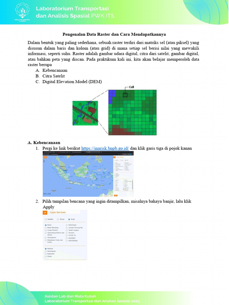Praktikum 1 SIP - Eksplorasi Data Raster | PDF