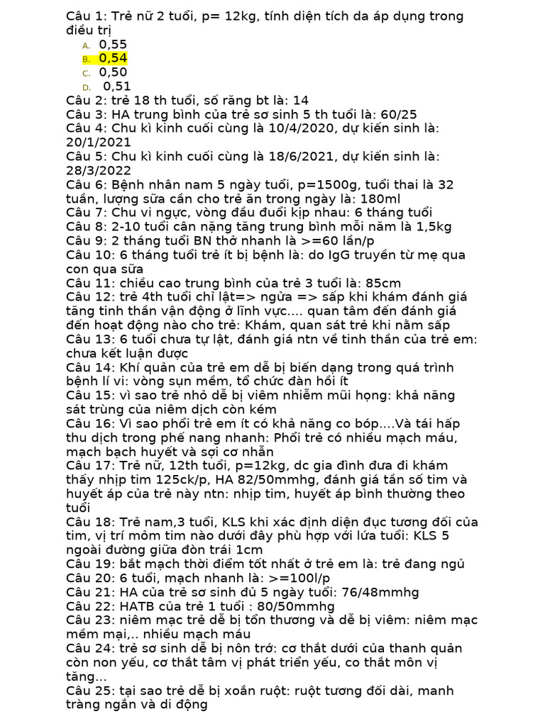 Ôn Nhi 1 | PDF