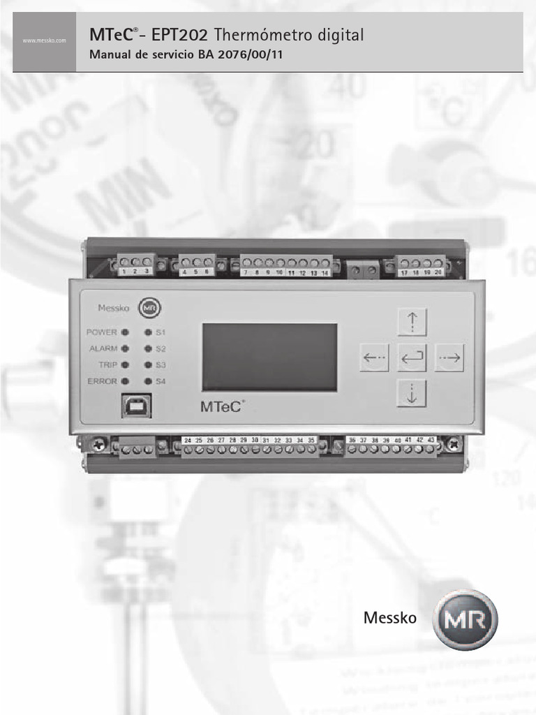Monitor Temperatura Messko Mtec-Ept202 Es | PDF | Transformador | Relé