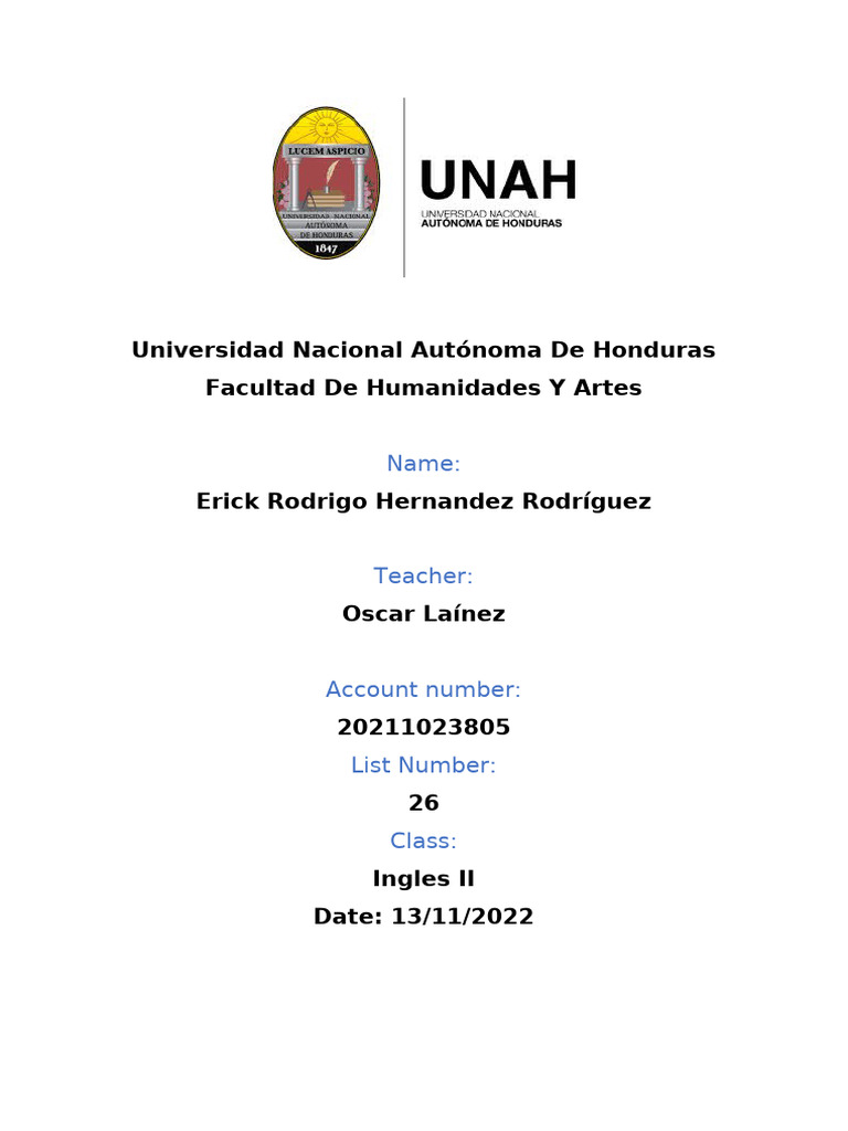 Hernandez - Erick - Unknown Words From Week (7th Week) | PDF
