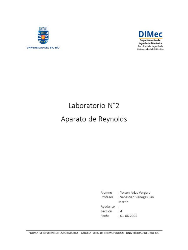 Informe 2 Fluidos Yeison | PDF | Numero Reynolds | Viscosidad