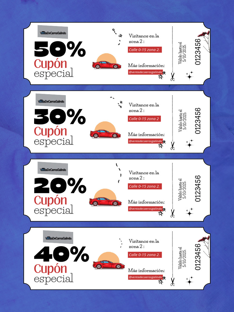 Cup%C3%B3n de Descuento Tienda Maquillaje Llamativo Ilustrado Rojo Rosa ...