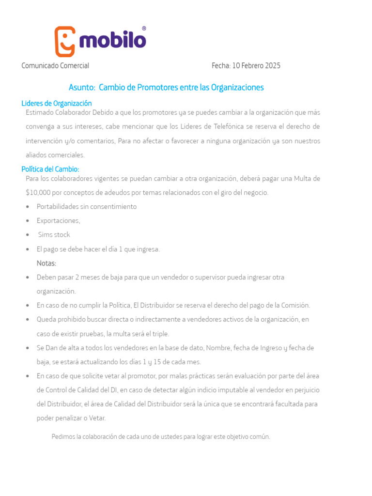 Comunicado Información V2 | PDF