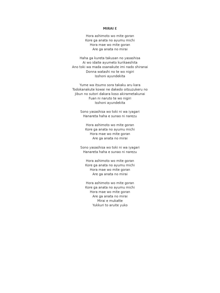 Graduation Song | PDF