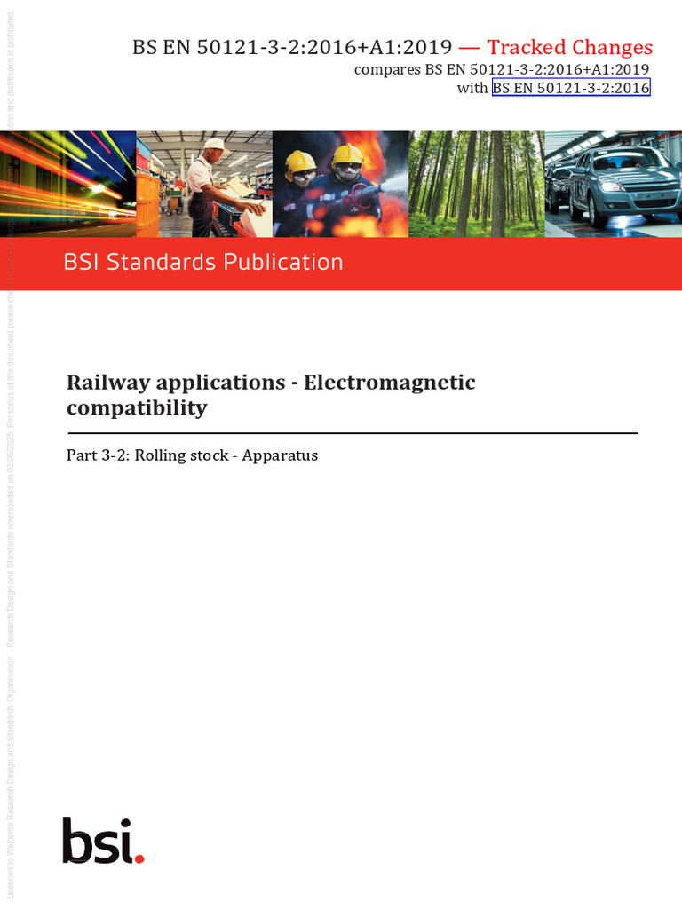 Tracked Changes: EN 50121-3-2:2016+A1 | PDF | Electromagnetic ...