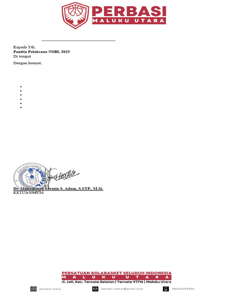 108 REKOMENDASI NSBL 2025 | PDF