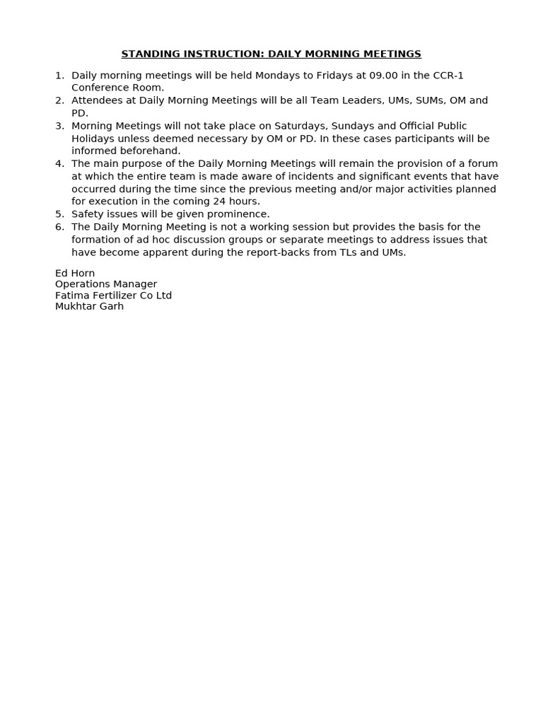 Morning Meetings | PDF