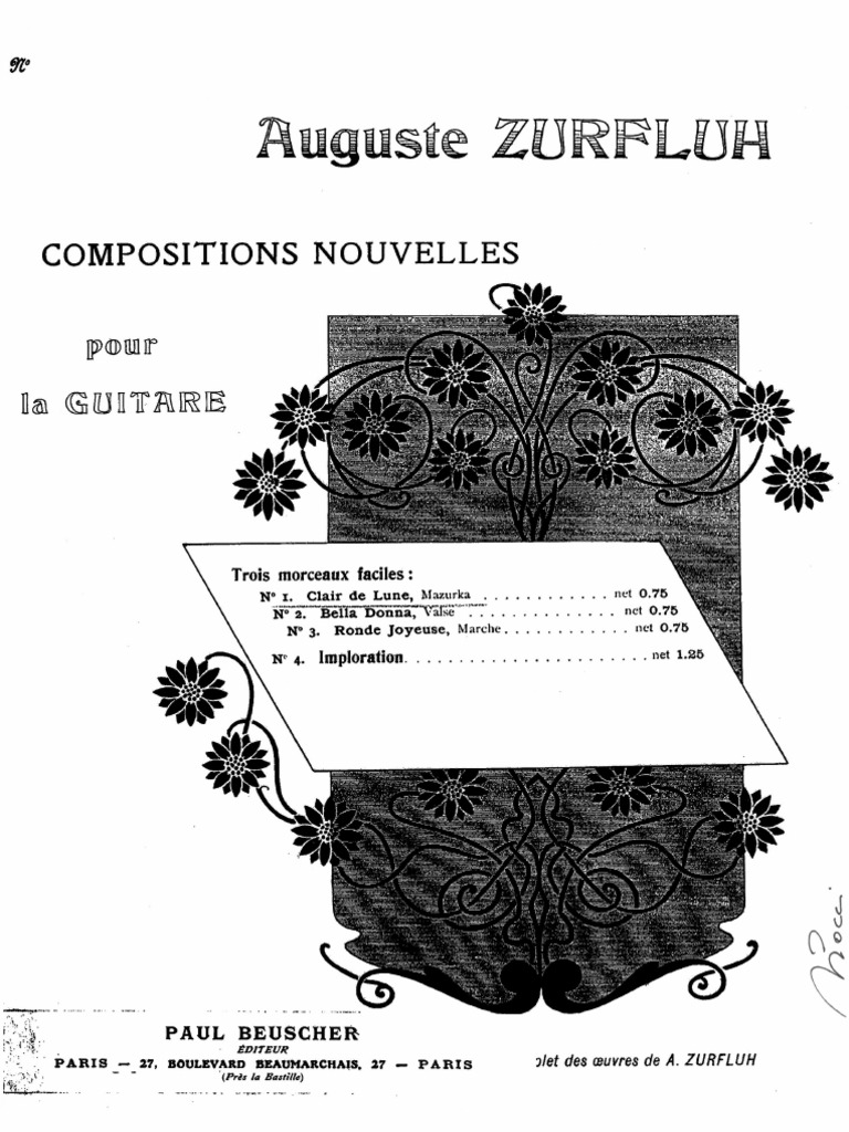 Auguste Zurfluh Clair de Lune | PDF