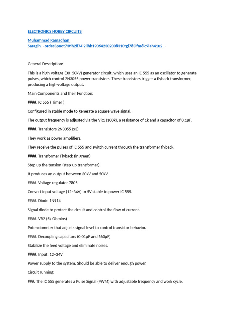 Electronic Ignition Pdf