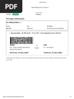 Sample IndiGo Ticket | PDF