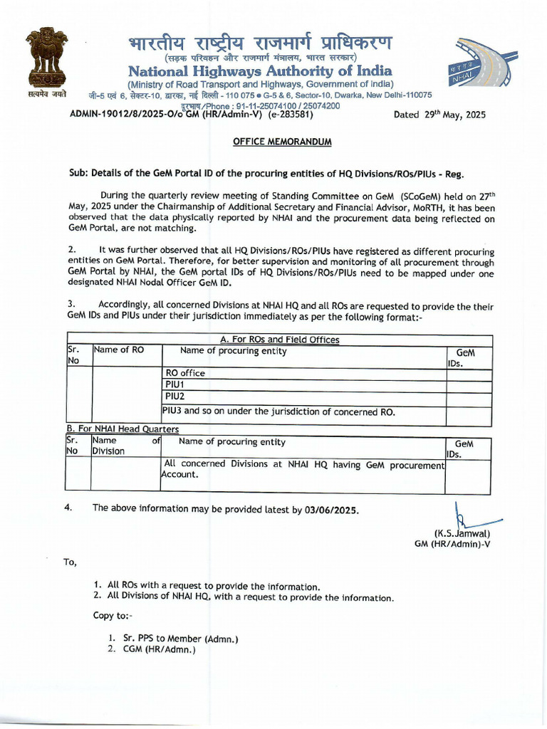 OM Dated 29.05.2025 - 0001 | PDF