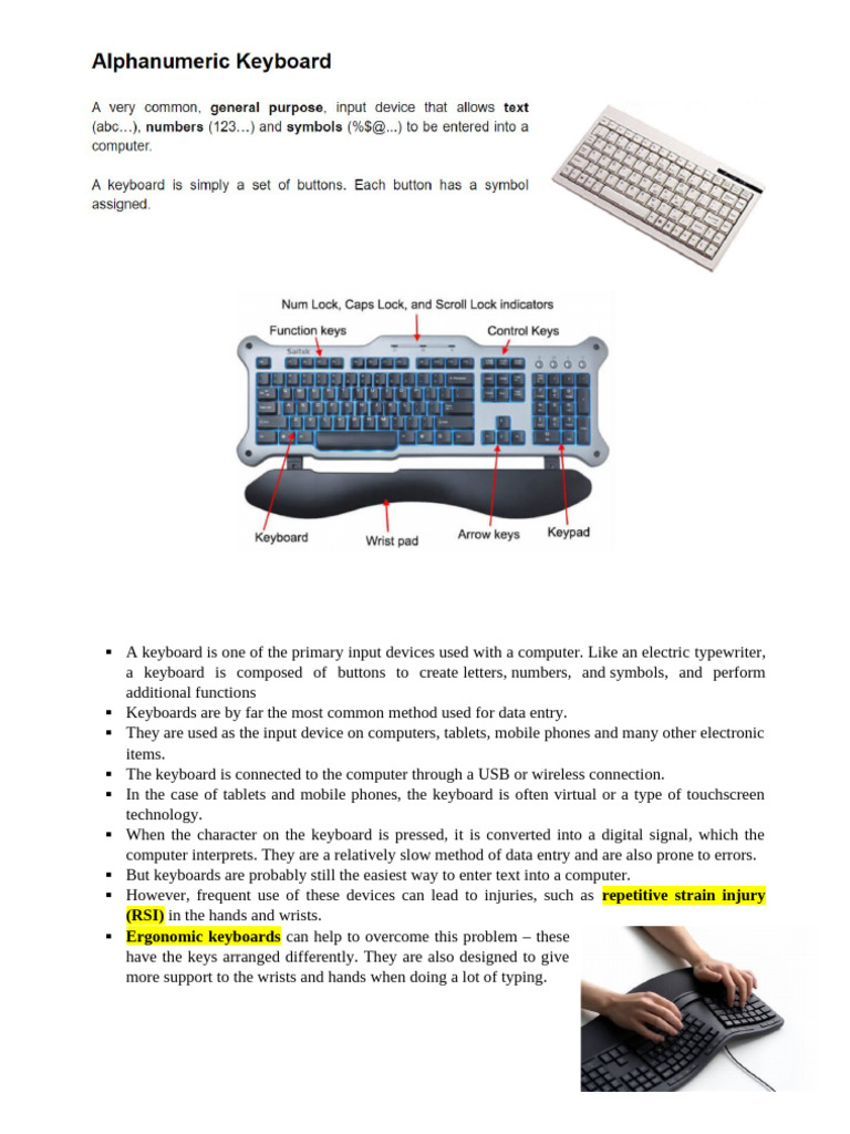 1 Keyboard | PDF