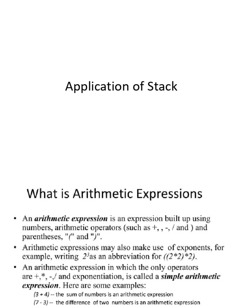 Stack Application | PDF