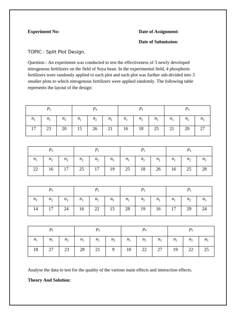 Experiment DOE | PDF | Analysis Of Variance | Experiment