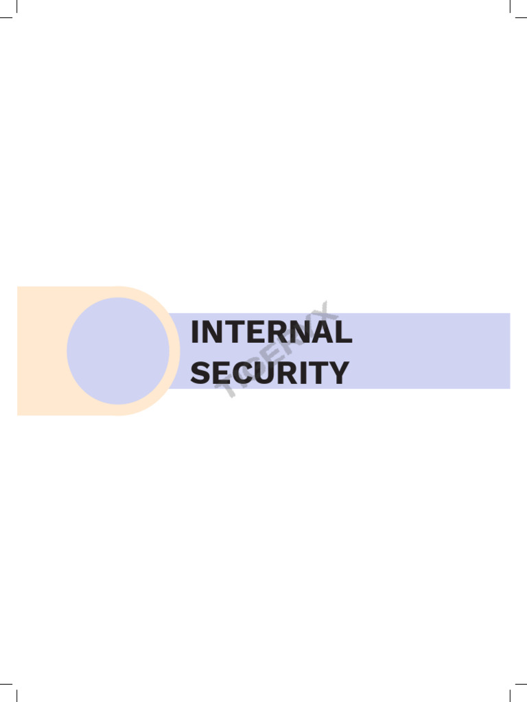 Internal Security - Internal Security | PDF | Political Science