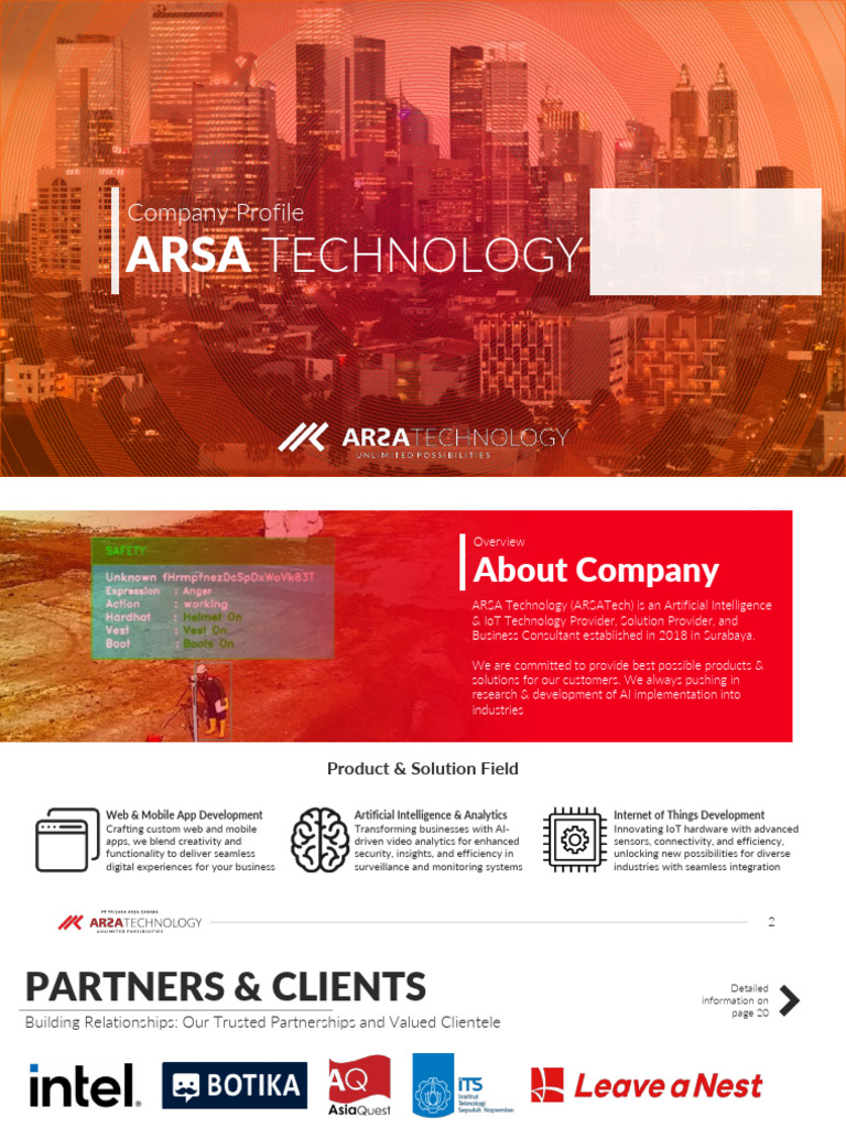 ARSA Technology Company Profile | PDF | Medical Diagnosis | Artificial ...