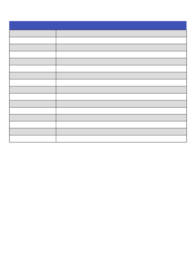 PreU Weekly Schedule Color | PDF