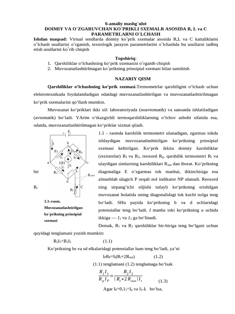 6-Amaliy Mashgulot | PDF