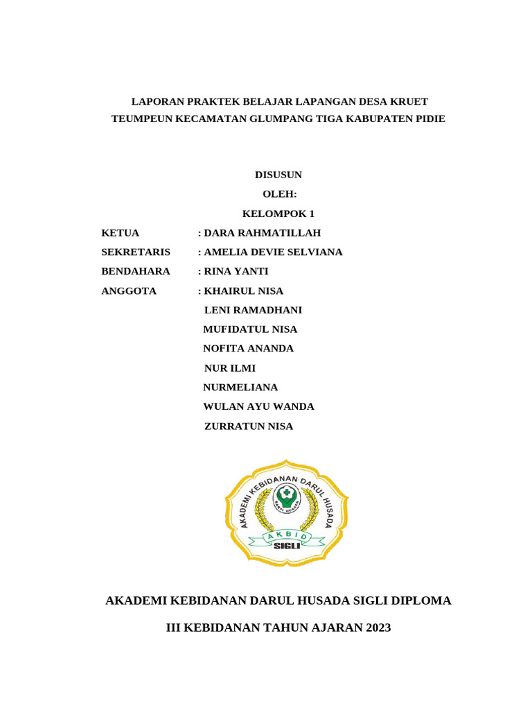 Laporan Kelompok PBL | PDF