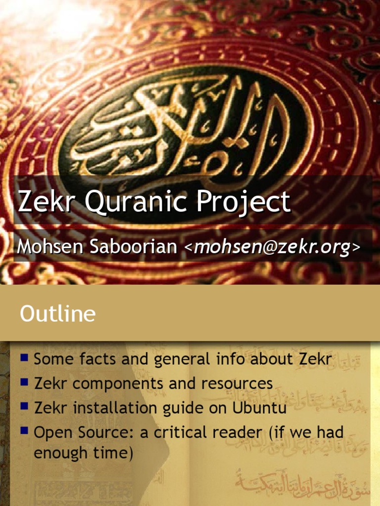 (ZEKR) - QURAN Desktop Free Cross-Platform Open-Source Application | PDF | Cross Platform ...
