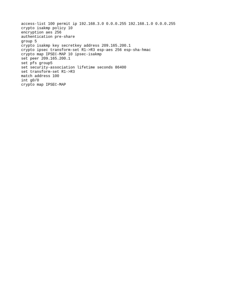 IPsec Configuration Guide | PDF