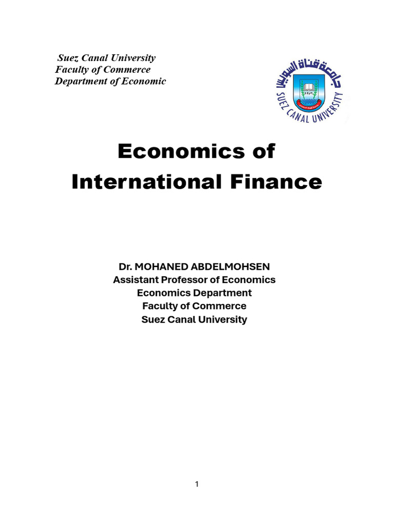 The Book - Economics of International Finance | PDF | Option (Finance) | Exchange Rate
