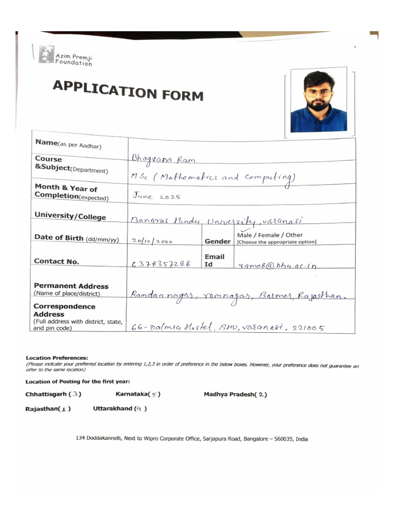 TempRequestedDocs 3001628-Applicationform | PDF