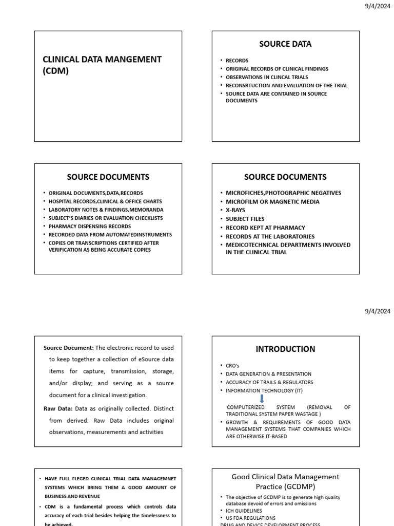 Clinical Data Management | PDF | Information Science | Data