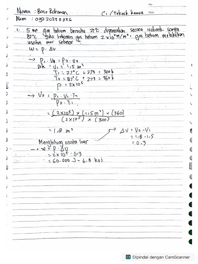 Kimfis Termodinamika | PDF