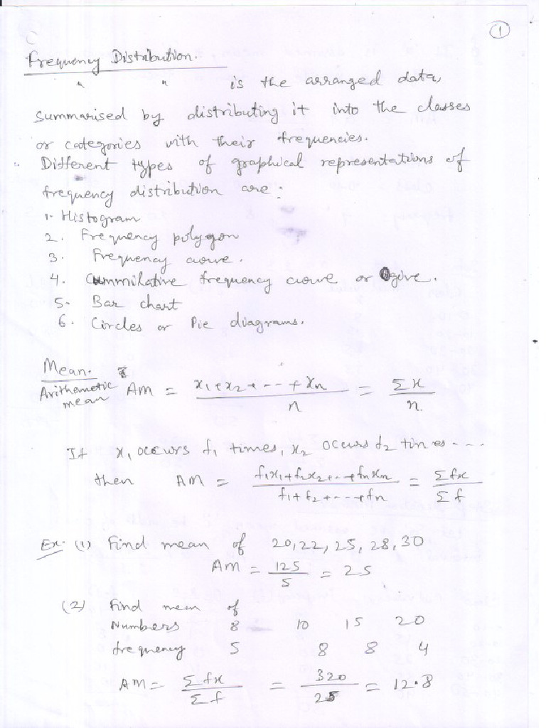 Mathematics-II Statistics Notes | PDF