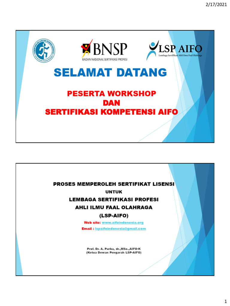 Apresiasi Lsp Aifo | PDF