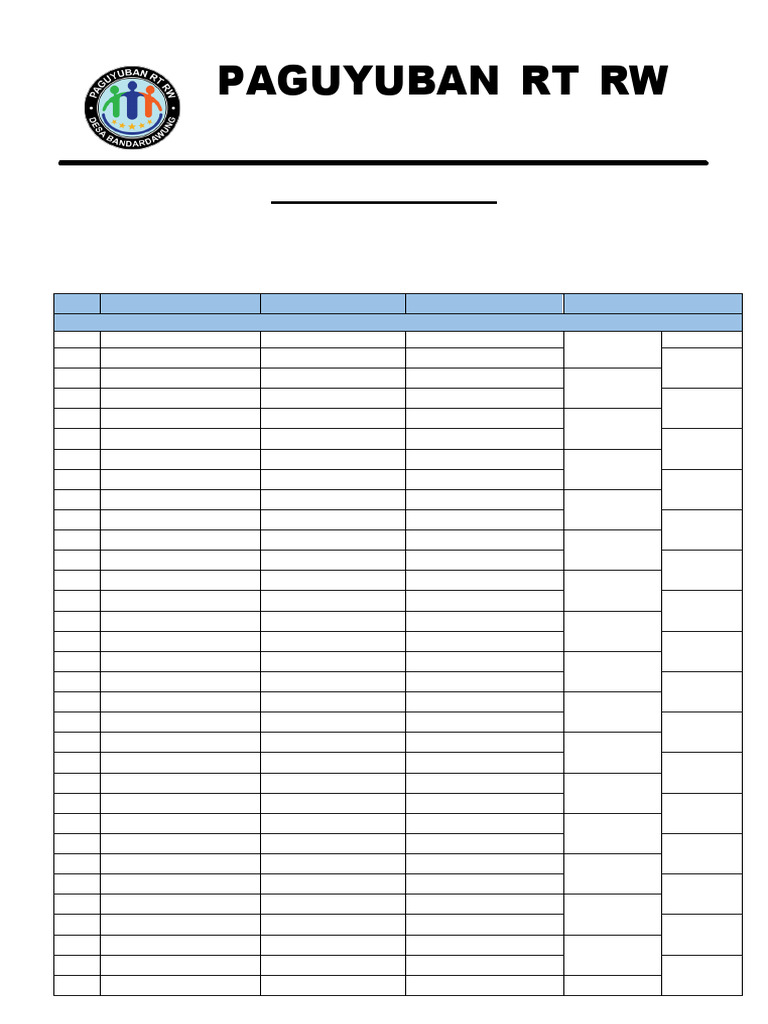 Daftar Hadir 1 Bukber 2025 | PDF