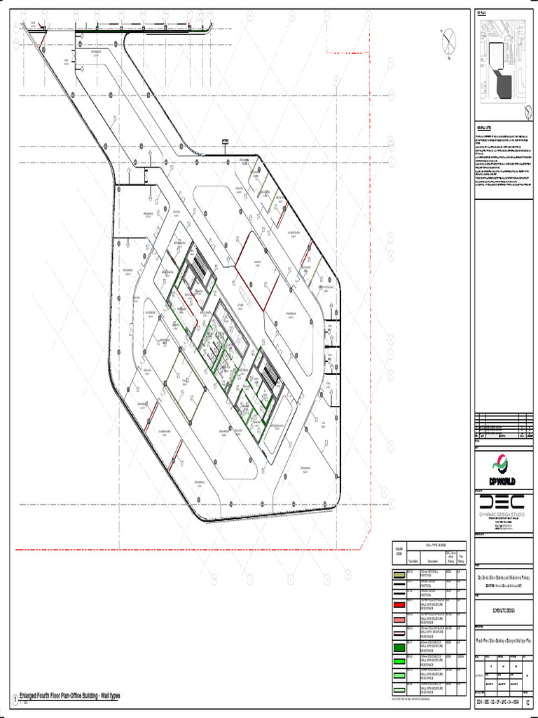 DDW DEC SD of ARC 04 8004 Fourth Floor Office Building Enlarged Wall ...