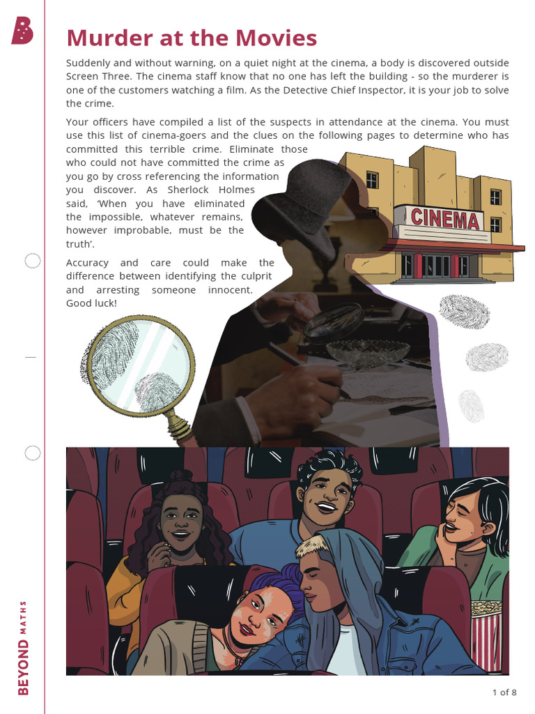 Maths Murder Mystery Problem Solving - Activity | PDF