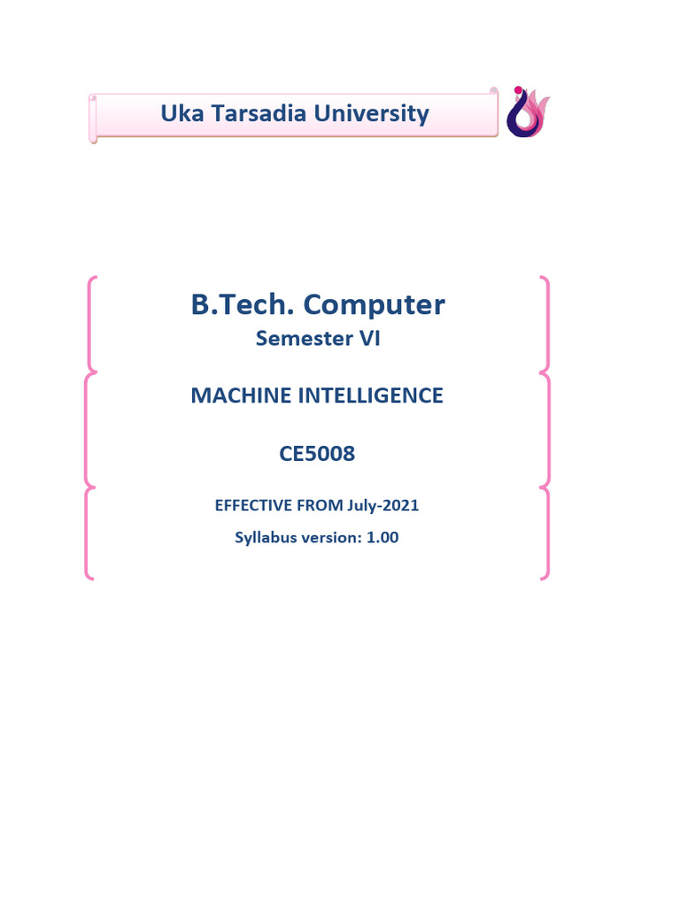 CE5008 - Machine Intelligence | PDF | Machine Learning | Artificial ...