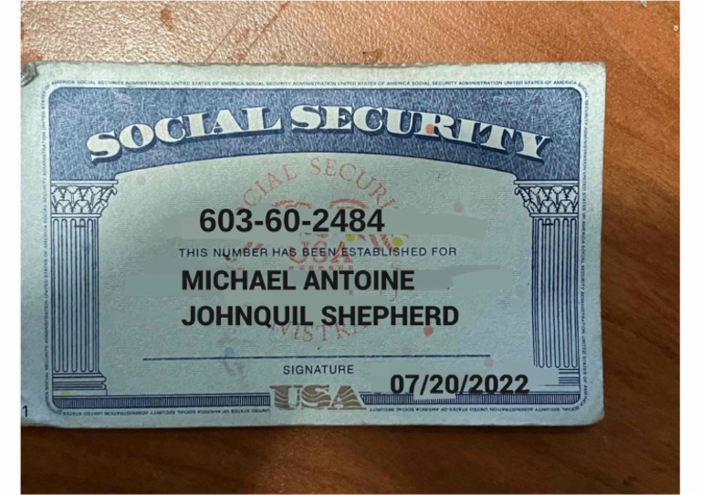 Social Security Card | PDF