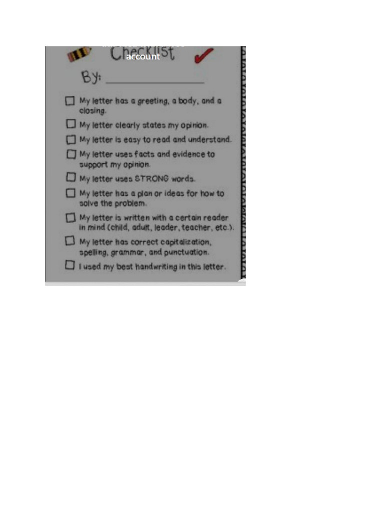 Check List For Persuasive Letter Writing | PDF