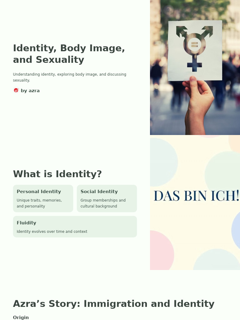 Identity, Body Image, and Health Insights | PDF