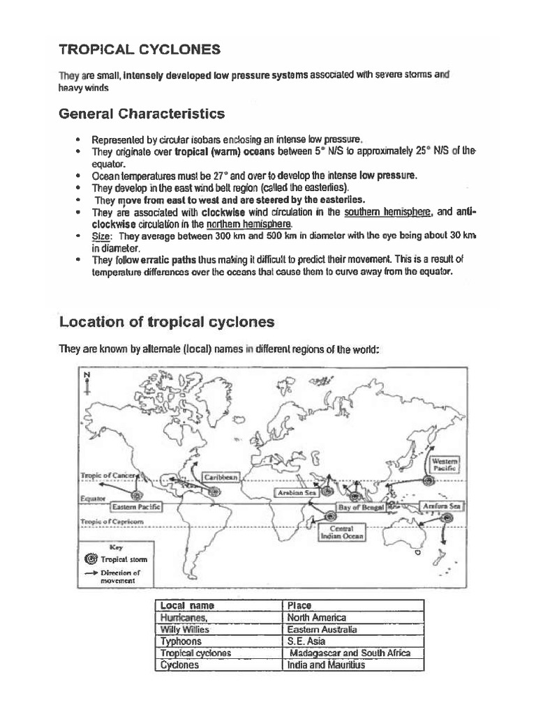 Tropical Cyclones | PDF