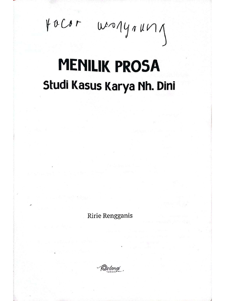 Menilik Prosa | PDF