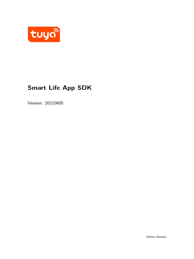 Smart Life App SDK - Tuya Smart - IoT App SDK | PDF | Software Development Kit | Android ...