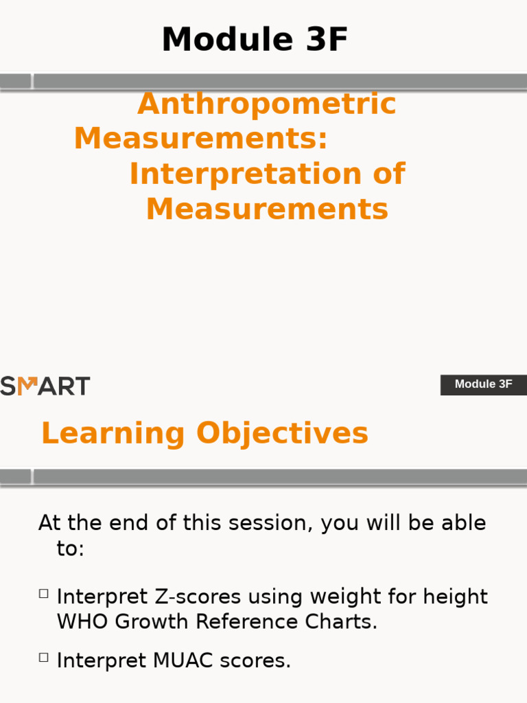 Module 3F Interpretation of Measurements | PDF | Malnutrition ...