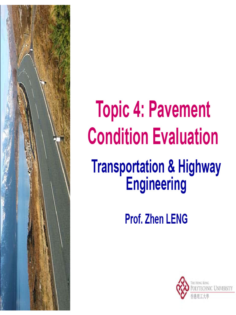 Pavement Condition Evaluation Guide | PDF | Mechanical Engineering ...