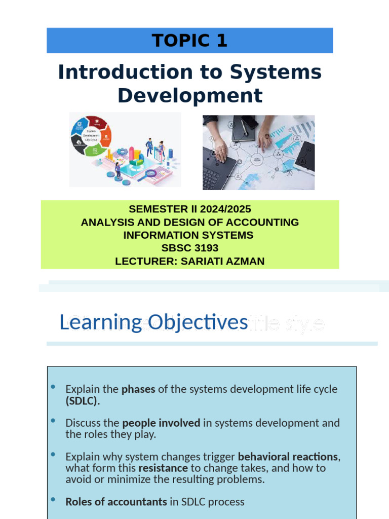 Sbsc3193 2025 Slides 1 - Intro To SDLC | PDF | Computing | Business
