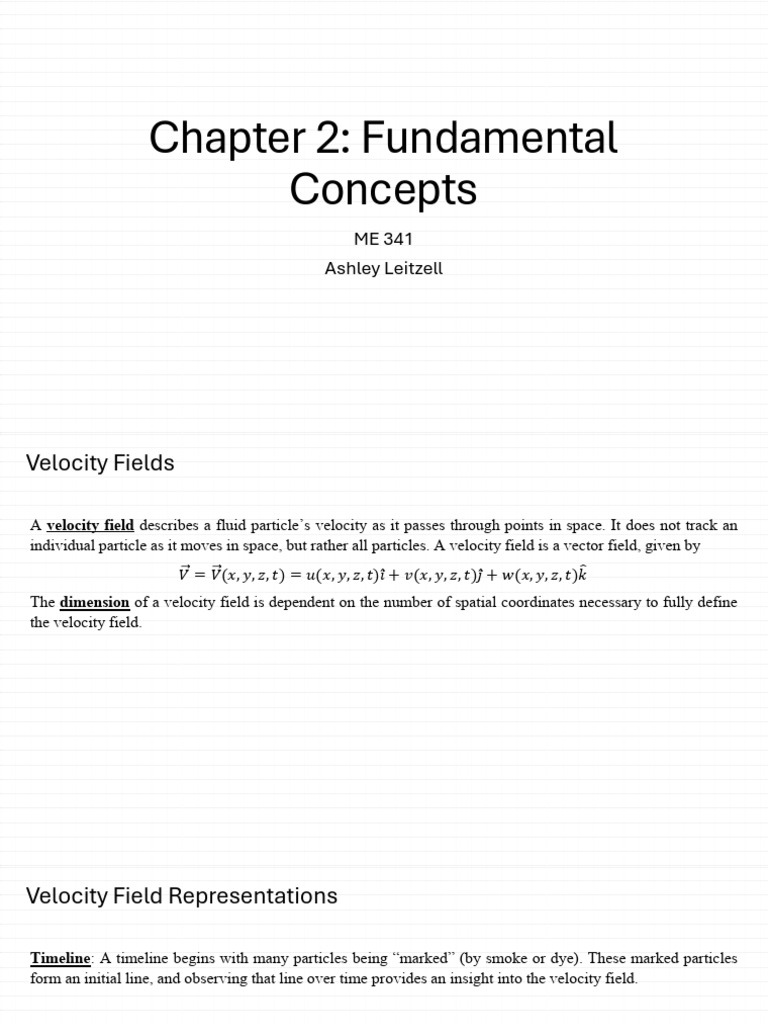 Chapter 2 - Fundamental Concepts | PDF | Viscosity | Fluid Dynamics